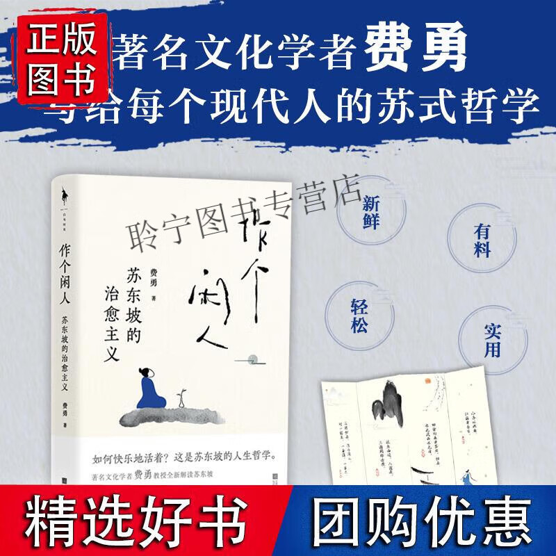 作个闲人苏东坡的治愈主义 金刚经修心课作者费勇教授全新解读苏东坡 告别内耗和苏东坡一样做个快乐的人
