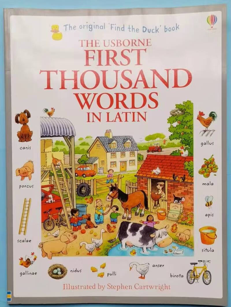 Latin 拉丁语1000词汇阅读书 平装小语种图解学习绘本 1