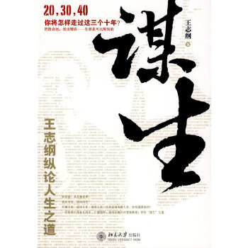 谋生 王志纲 北京大学出版社