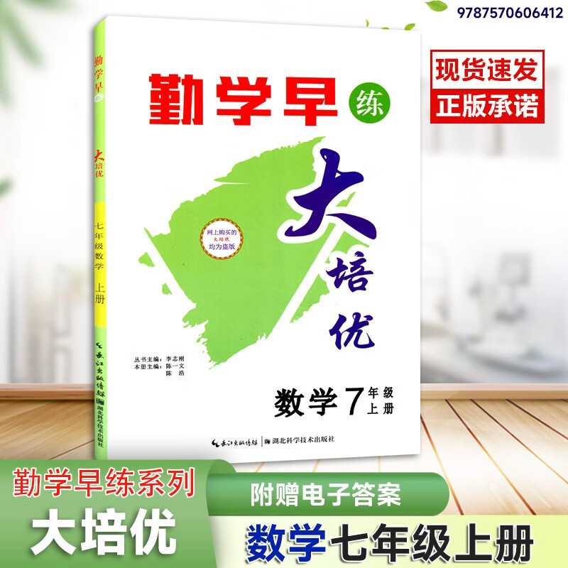新版勤学早大培优7七8八9九年级数学物理上下册 勤学早大培优学生用用书（人教版）RJ版 勤学早大培优 湖北 武汉专用 【大培优】七上数学