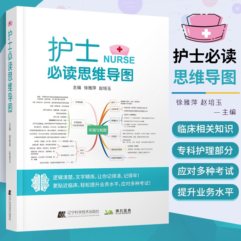 护士必读思维导图 急危重症护理 外科内科儿科全科护理老年护理 临床护理学 护士护师培训教材书籍 临床护理思维导图
