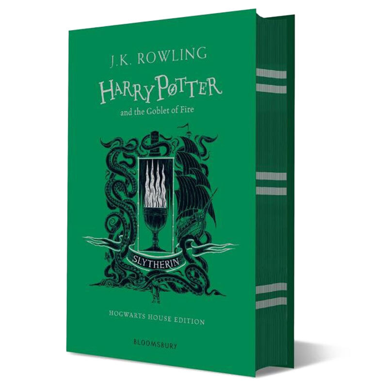 中图 哈利波特与火焰杯 20周年纪念版 Harry Potter and the Goblet of Fire 斯莱特林学院版 精装 JK罗琳 原版电影小说书籍读物 青少年课外阅读故事书