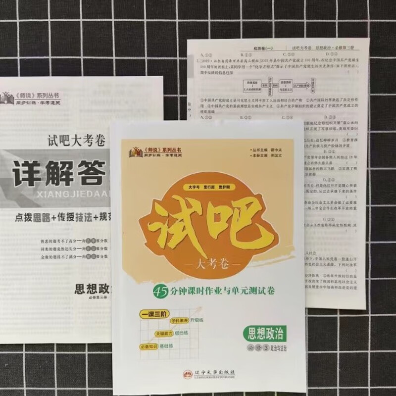 2023师说思想政治必修3政治法治试吧大考卷45分钟课时作业
