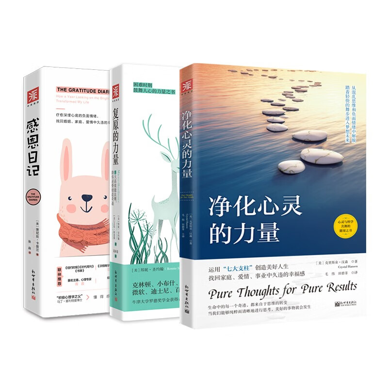 拥抱复原力：感恩日记+复原的力量（5大高效能法则助你逆势创造奇迹）+净化心灵的力量（套装共3册）
