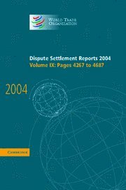Dispute Settlement Reports 2004