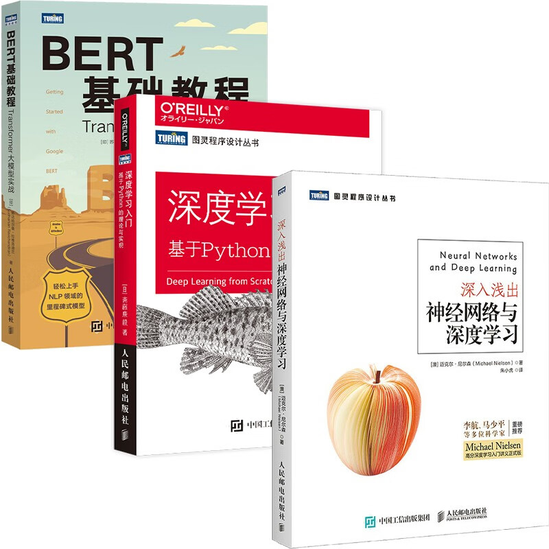 ChatGPT技术知识储备：深度学习入门教程套装3册（图灵出品）