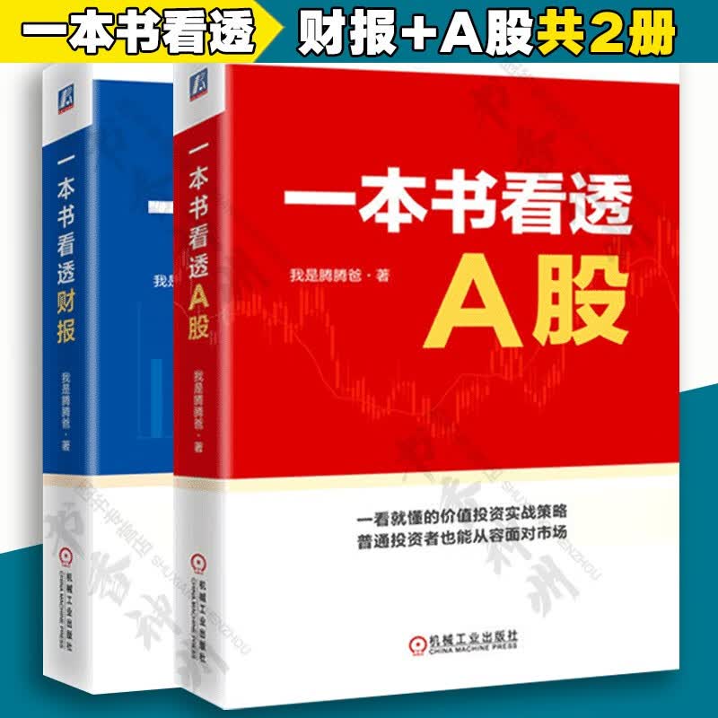一本书看透财报+一本书看透A股 我是腾腾爸 著 投资策略技巧 高效高利 财务报表知识解读 全2册
