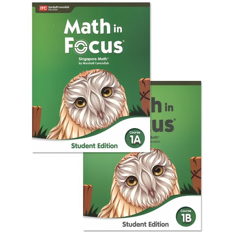 美版新加坡小学数学Math in Focus新版2020版KAKB1A1B2A2B3A3B4A4B5A5B6A6B7A7B8A8B美国小学 初中六七年级数学教材 原版教材 6A+6B两本课本
