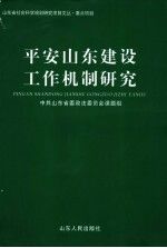 平安山东建设工作机制研究