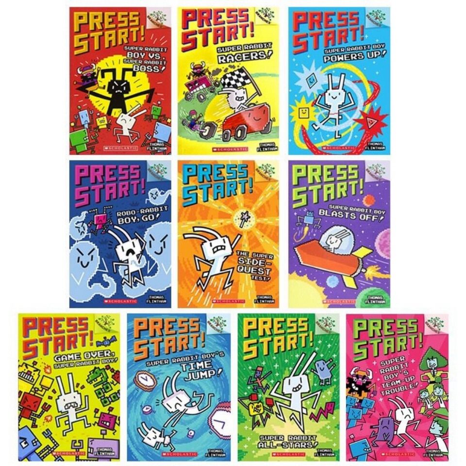 点读版Press Start方块兔13册英文原版Scholastic Branches学乐