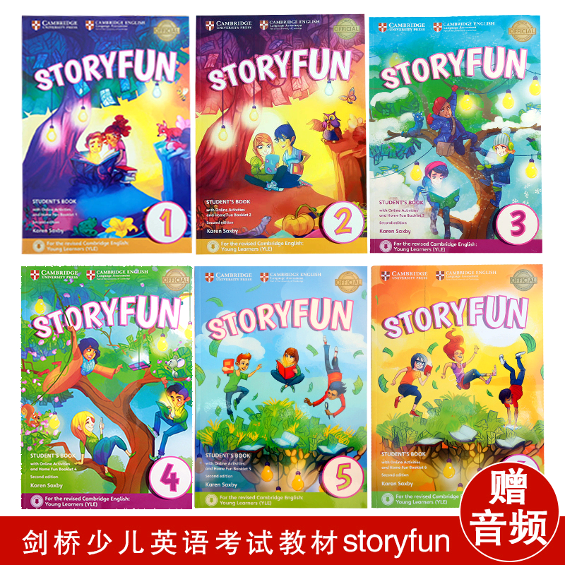 剑桥官方少儿英语YLE一级考试书教材第二版Story fun for 1-6级别 Storyfun1-6级【全套】