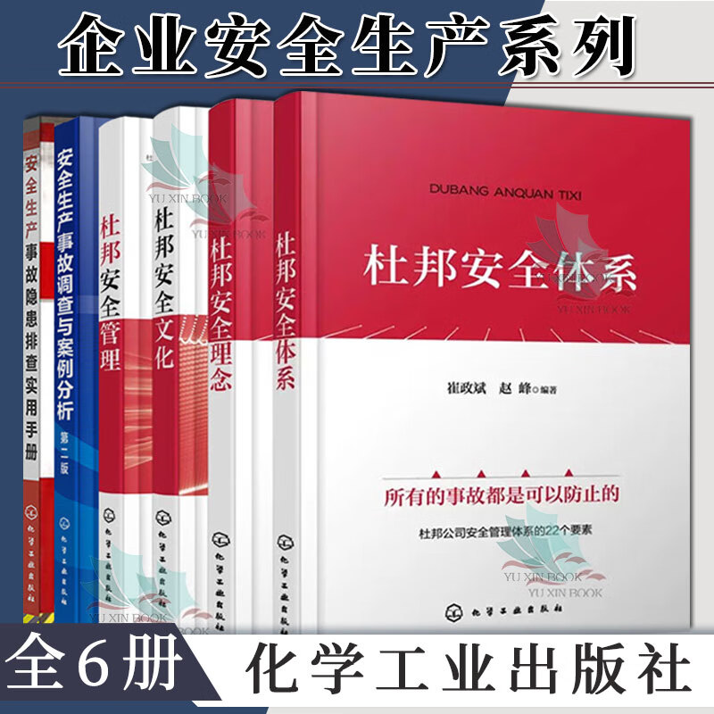 6本 杜邦安全体系+杜邦安全理念+杜邦安全文化+杜邦安全管理+安全生产事故隐患排查实用手册生产事故调查与案例分析预防防范书籍 安全生产事故隐患排查要点 化工现场安全要点 化工操作安全要点 危险作业安