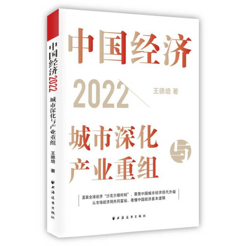 中国经济2022：城市深化与产业重组（直面全球经济，聚焦中国城市经济迭代升级，从市场经济到共同富裕，看懂中国经济基本逻辑！）