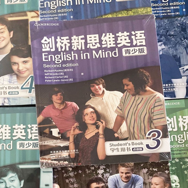 【包邮送书签】剑桥新思维英语青少版English in Mind 青少点读版入门级12345级系列 新思维青少版3级学生用书