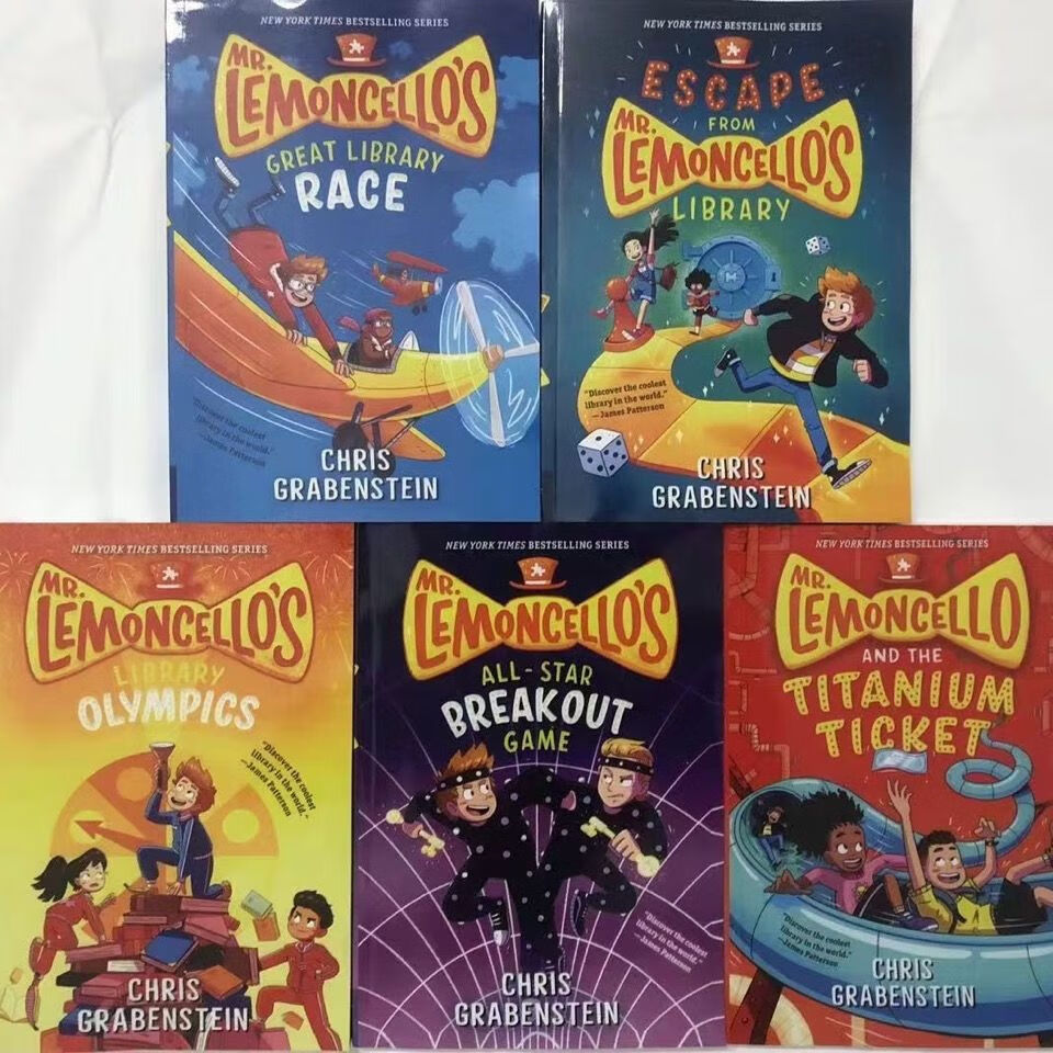 Mr. Lemoncello's Library Books 5册神奇馆大字版音频