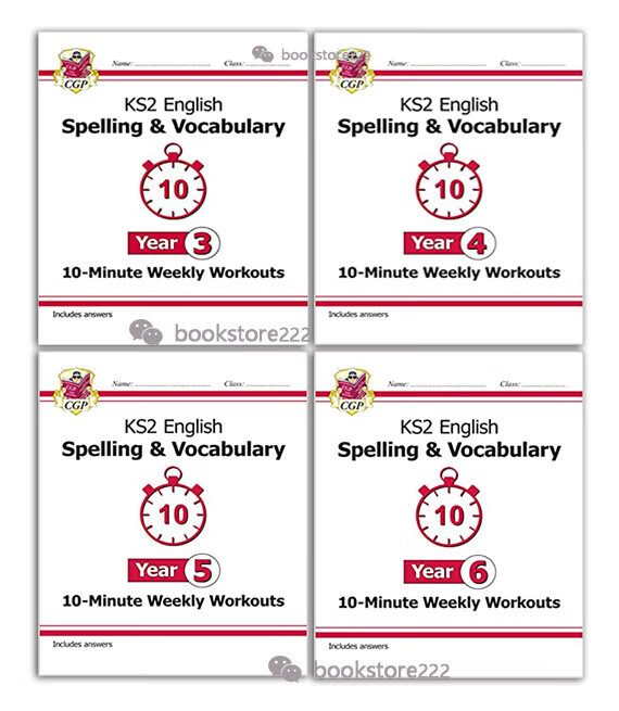 CGP KS2 english spelling vocabulary 10-mitute year 3 / 4/5/6 3级别电子版