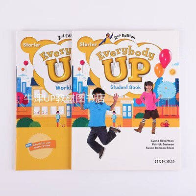 第二版牛津everybody up教材少儿英语预备级1/2/3/4/5教材+教学 点读版0级别（课本+练习册） 小学通用