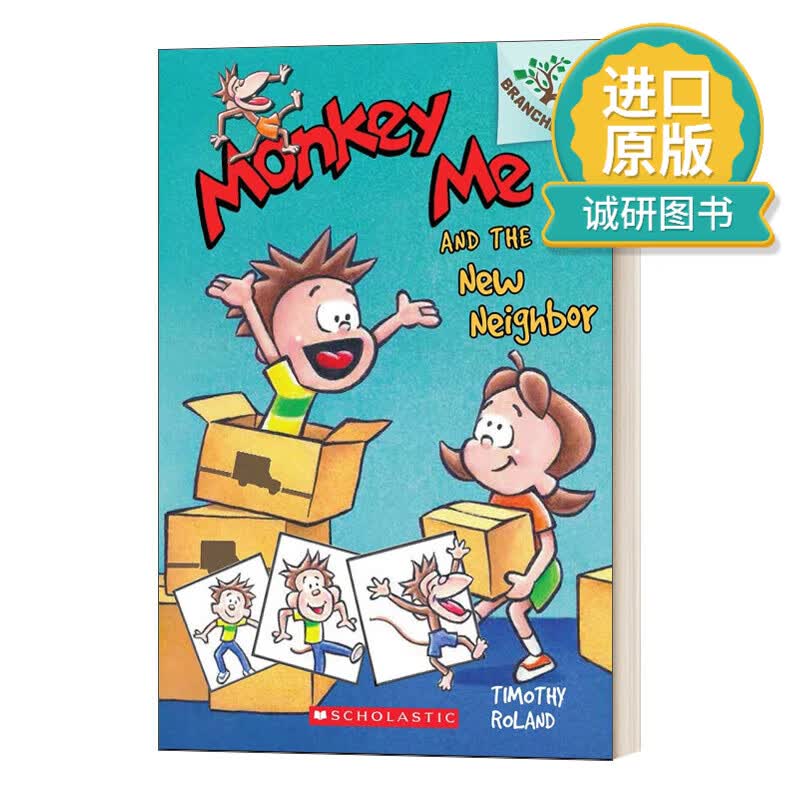 英文原版 Monkey Me #3 Monkey Me and the New Neighbor 学乐大树系列 儿童桥梁书章节书小说 进口原版图书