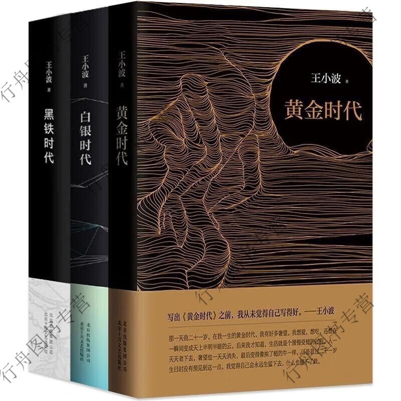 【现货速发】王小波时代三部曲黄金+白银+黑铁 现当代文学书 完整版黑白印刷无删减 王小波黄金时代
