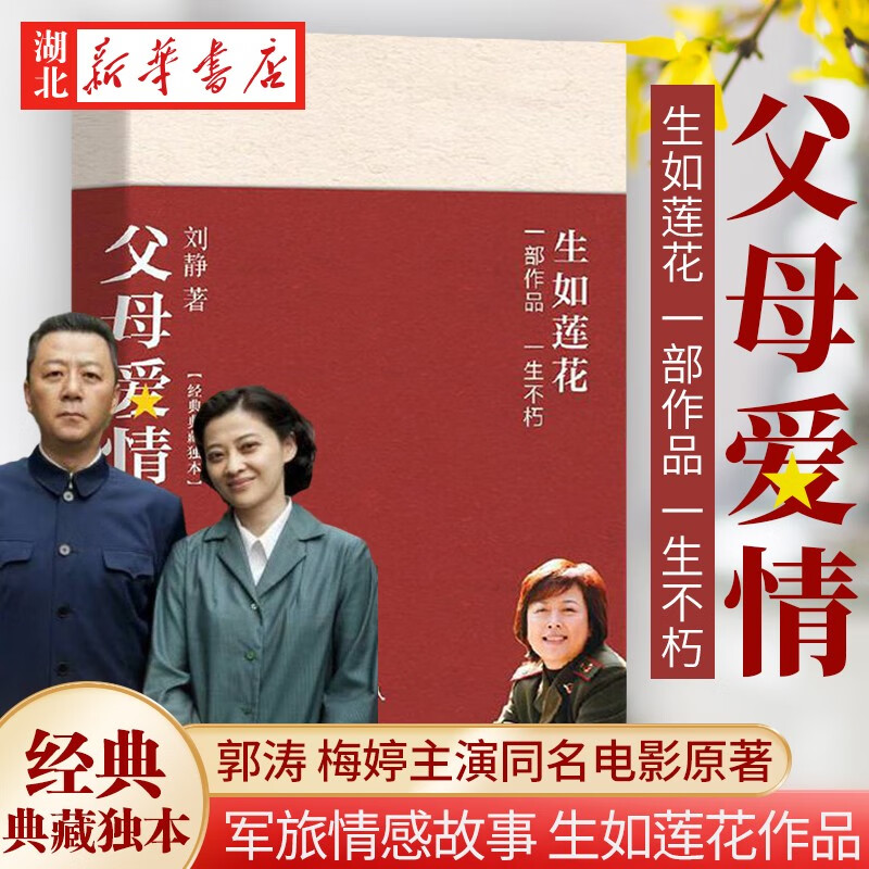 父母爱情 刘静著郭涛梅婷主演父母爱情电视剧原著小说书籍 代表作尉官正年轻戎装女人 湖北
