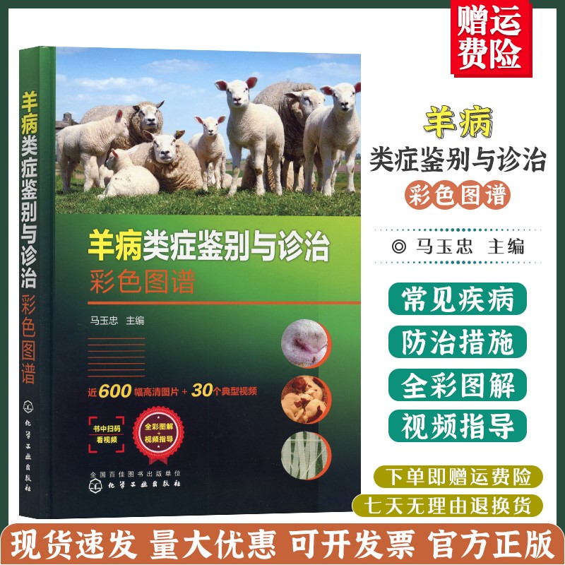 羊病类症鉴别与诊治彩色图谱 羊病治疗全书 兽医用药书 羊病诊断与防治 新手养羊 羊常见病书籍 羊病诊治原色图谱兽用药治疗书