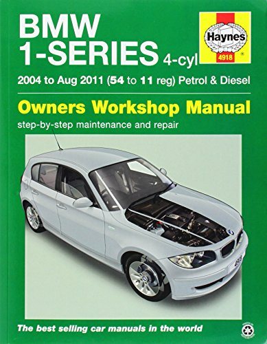BMW 1-Series 4-cyl Petrol & Diesel (04 - Aug 11) Haynes Repair Manual