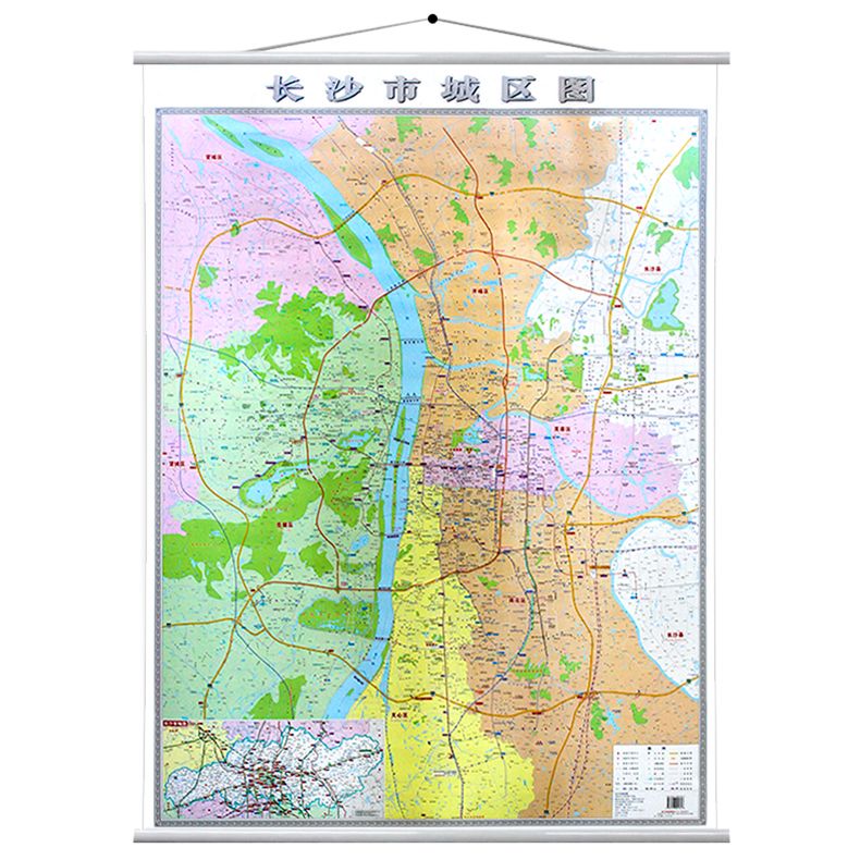 X1.2防水长沙市杆 沙市精装带挂画 图长沙 竖版挂图办公米长沙 地