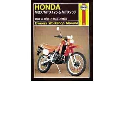 Honda MBX/MTX125 & MTX200 (83 - 93) Haynes Repair Manual