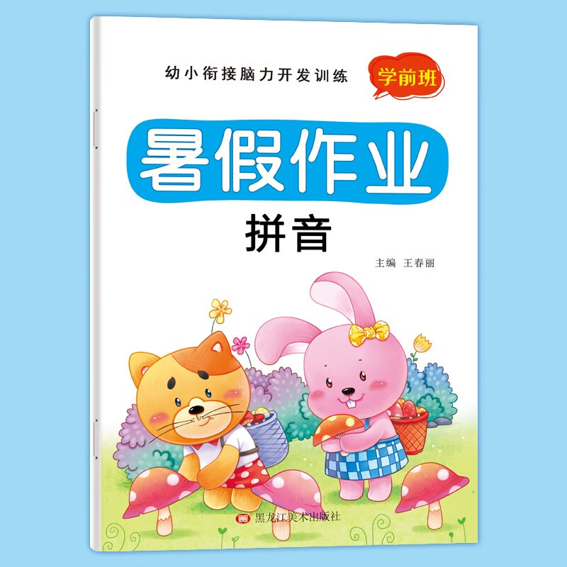 幼小衔接暑假作业学前班拼音数学语文教材全套练习册幼升小衔接班专项综合训练脑力开发练习题幼儿园大班入学准备每日一练大练习本 幼小衔接脑力开发训练暑假作业（拼音）全1册-学前班