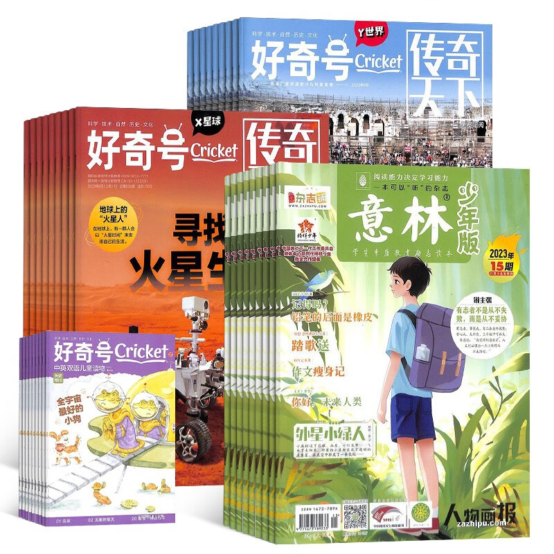 【【杂志预计十月发货】好奇号+意林少年版杂志组合订阅 2023年十月起订 1年组合共36期 杂志铺（先发“杂志订阅清单”）