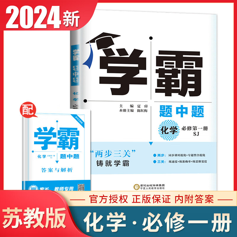 2024新版学霸题中题高中化学必修第一册苏科版SK新教材适用 高一必修上册化学课堂作业同步训练提优必刷题专项基础练习册