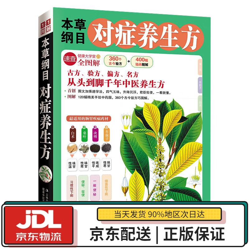 【全新送货上门】健康大学堂：图解本草纲目对症养生方 本书编写组 吉林出版集团有限责任公司 9787546333267