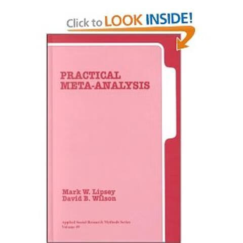 PracticalMeta-Analysis(AppliedSocialResearchMethod