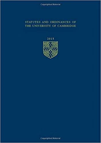 Statutes and Ordinances of the University of Cam