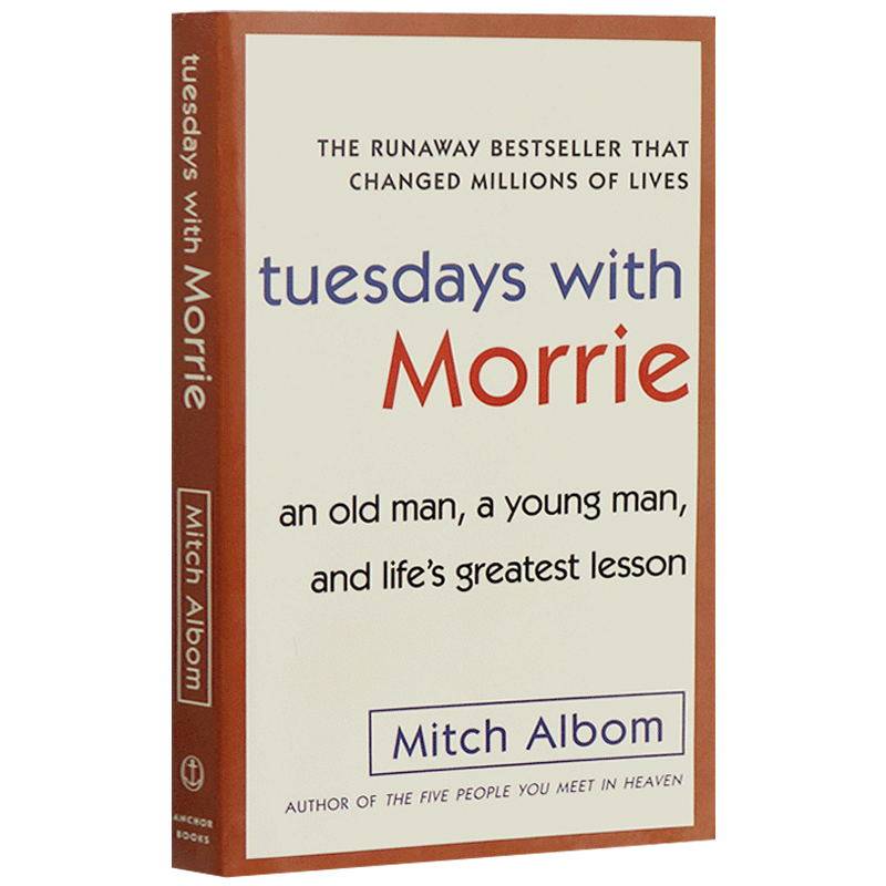 现货 英文原版相约星期二 小说书籍Tuesdays with Morrie十四堂星期二的课Mitch Albom人生哲理课 可搭夏洛的网单词的力量
