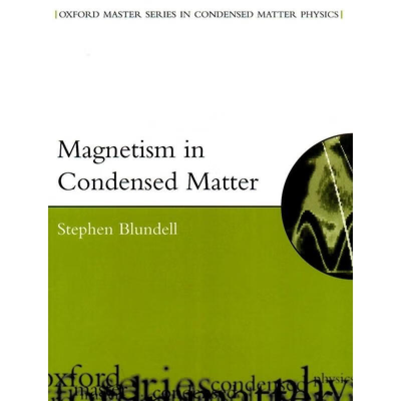 Magnetism in Condensed Matter