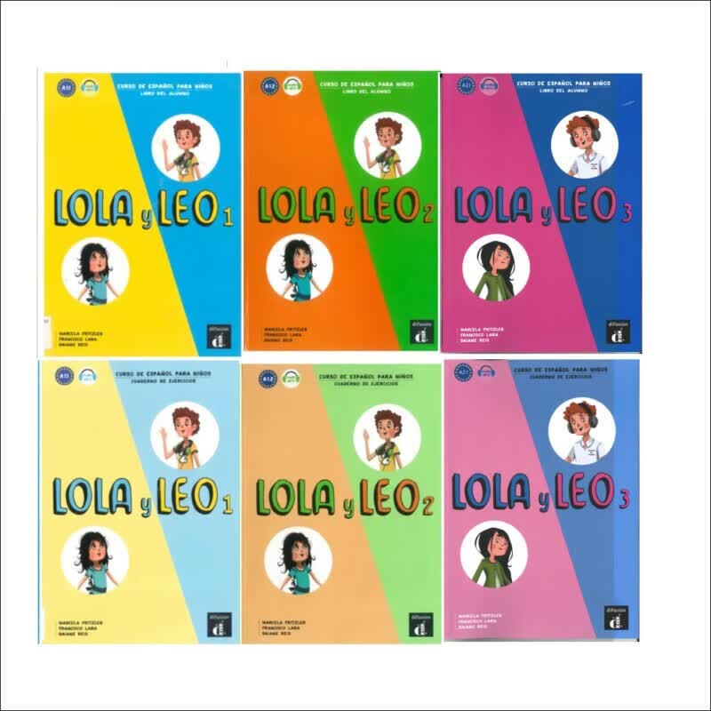 西语幼儿少儿教程 LOLA Y LEO 1 课本+练习书+音频+配套 LOLA2书+练习