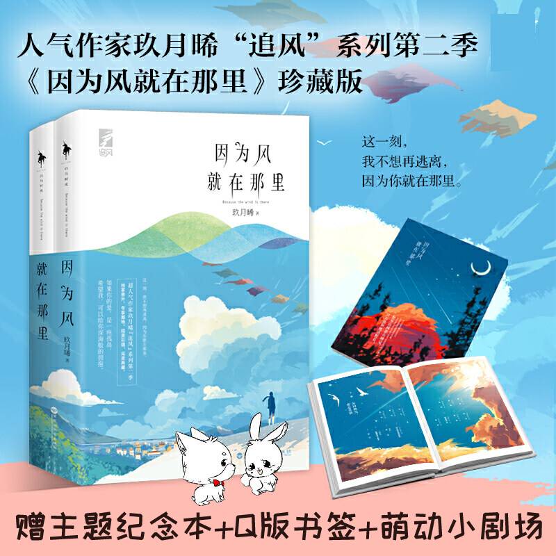 【赠纪念本+书签+小剧场】因为风就在那里 珍藏版 玖月晞 著 中国青春文学小说 他知道风从哪个方向来