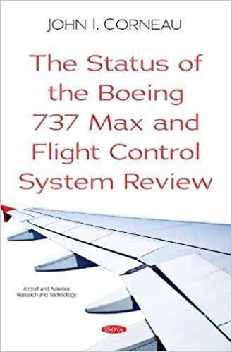 The Status of the Boeing 737 Max and Flight Cont