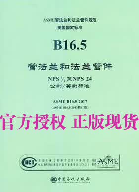 中文标准 ASME B16.5-2017 管法兰及法兰式管接件NPS12~NPS24