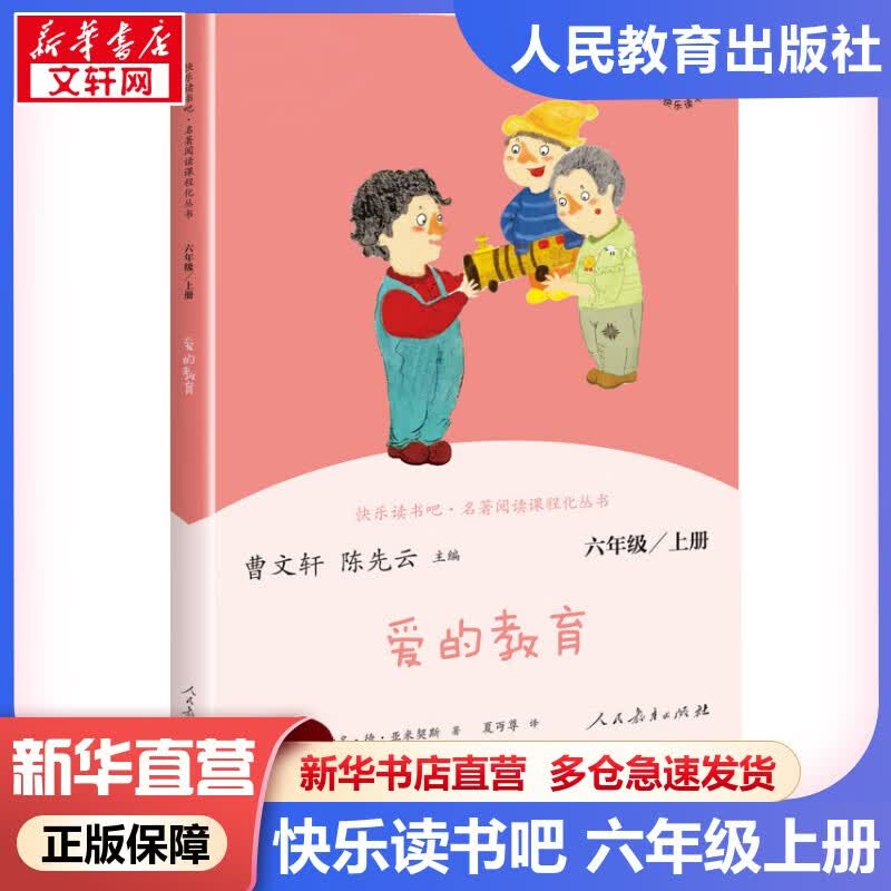 快乐读书吧六年级上册/下册人教版爱的教育童年小英雄雨来鲁滨逊漂流记汤姆索亚历险记尼尔斯骑鹅旅行记爱丽丝漫游奇境鲁宾逊孙漂流记爱丽丝梦游仙境小学生读物六年级课外阅读六年级必读书目课外书籍 人民教育出版社