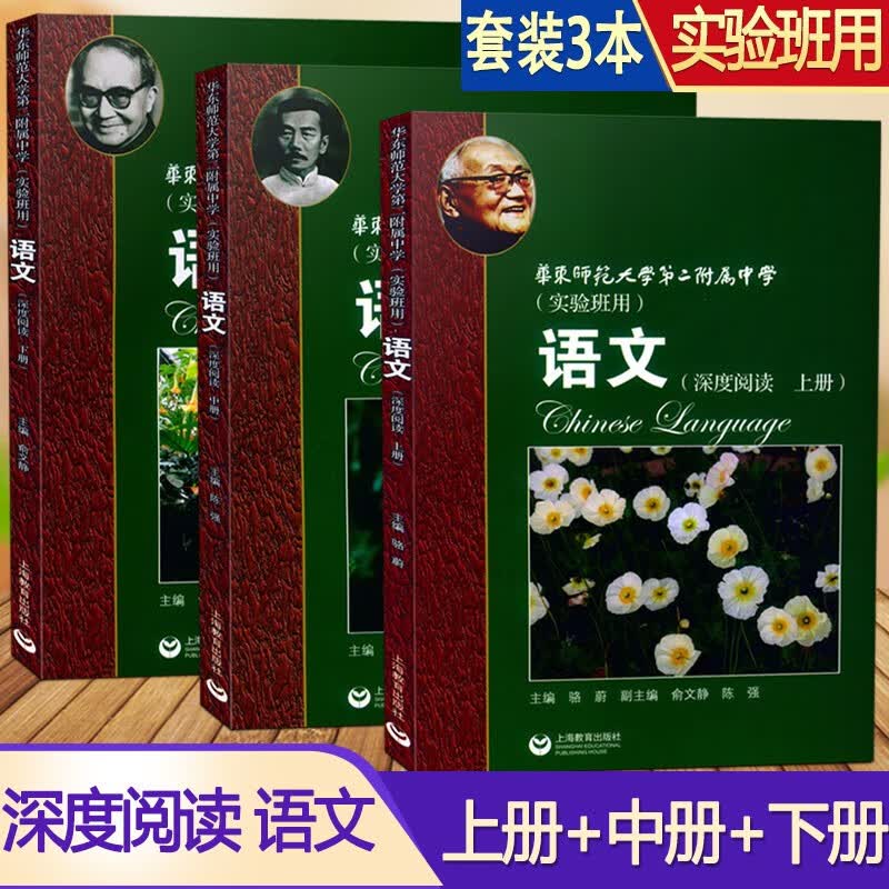 现货 高中学科强基丛书 华师大二附中 高中实验班用 数学/物理/化学 上册+下册+习题详解 高中通用 华师大第二附属中学理科辅导书 全3册 语文 上册+中册+下册