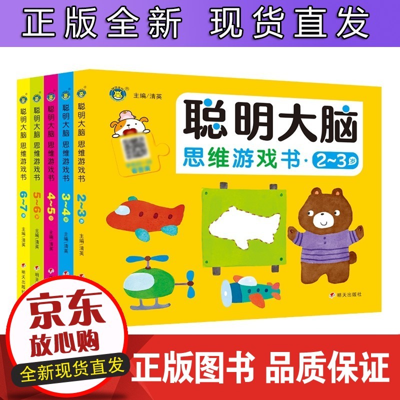 聪明大脑思维游戏书 共5册