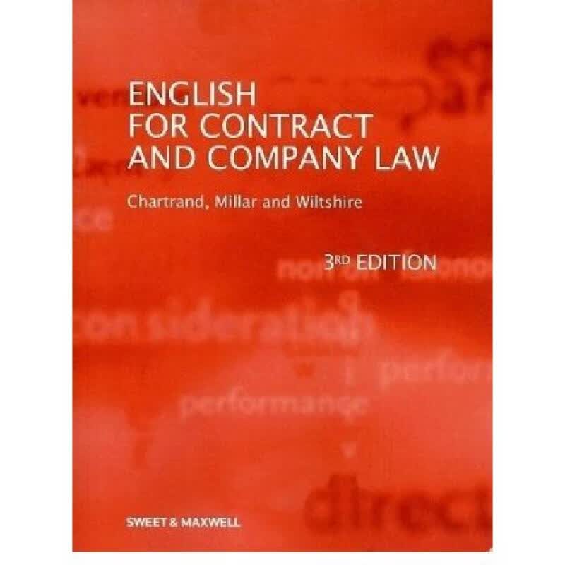 English for Contract and Company Law