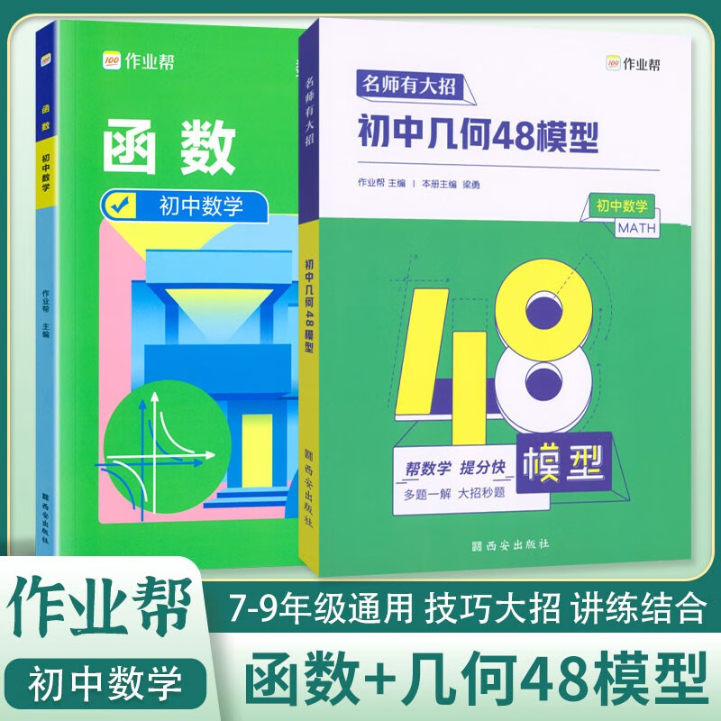 2023中考数学几何48模型+辅助线+函数 数学压轴题重难点题型万能模板初中通用附答案解析 几何48模型+初中函数