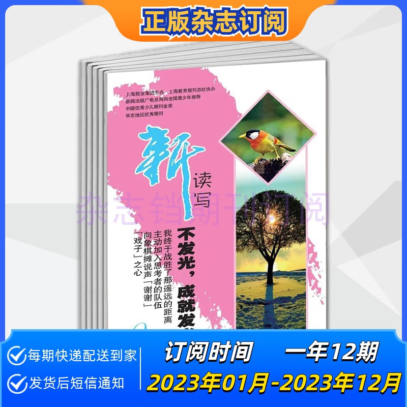 【年订】新读写杂志2023年起订阅一年12期 中学阅读写作文学素材