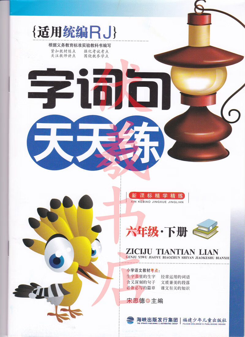 司华2022 新版字词句天天练6六年级下册部编人教版福建少年儿童出版社