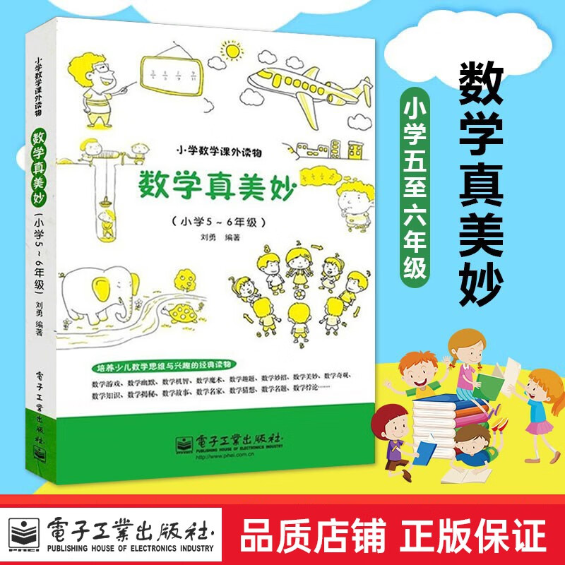 数学真美妙一二三四五六年级小学趣味奇妙数学奥数教练刘勇数学思维训练教材基础知识书籍大全辅导书 小学数学思维训练 数学真美妙(5-6年级)新版