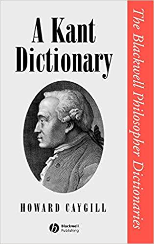 A Kant Dictionary [Wiley哲学]