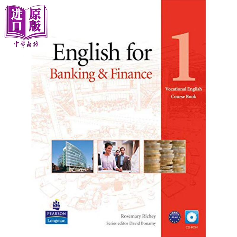 Vocational English for Banking & Finance 1 银行和金融1 职业英语教材带光盘 英文原版 进口图书 培生教育